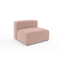 Sessel OTTO HOME "HAILY Sofa-Mittelelement, Maße B/T/H: 100/100/72 cm", rot (coral), B:100cm H:72cm T:100cm, 100% Polyester, Sessel, als Modul oder separat verwendbar, für individuelle Zusammenstellung
