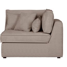 Sofa-Eckelement OTTO HOME "Florid", grau (taupe), B:99cm H:75cm T:100cm, 100% Polyester, Polsterelemente, Teil eines Modulsofas, fester Sitzkomfort, auch in Cord
