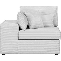 Sofaelement OTTO HOME "Florid", beige (creme), B:100cm H:75cm T:100cm, 100% Polyester, Polsterelemente, als Teil eines Modulsofas,, fester Sitzkomfort, auch in Cord