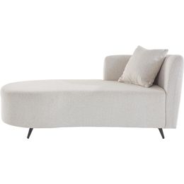 Recamiere Home Affaire "Hulby", beige (natur), B:182cm H:82cm T:90cm, 95% Polyester, 5% Polyacryl, Sofas, Recamiere, wahlweise mit und ohne Hocker und Armlehne links oder rechts