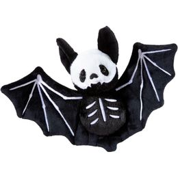Kuscheltier Heunec "Fledermaus Skeletoni", schwarz, Plüschfiguren, KinderH:22cm, H:22cm