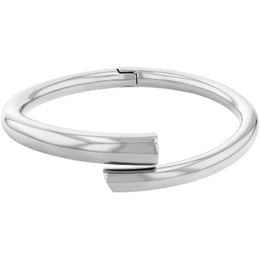 Armreif Calvin Klein "CK SPIRAL", silber (edelstahlfarben), Armbänder, Damen, 17,5cm, Edelstahl