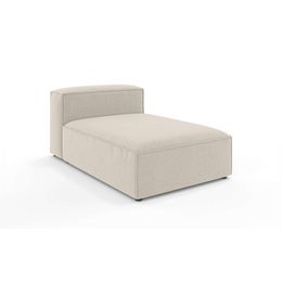 Chaiselongue OTTO HOME "XL HAILY extra tief Loungemöbel zum Relaxen, Maße B/T/H: 100/160/72 cm", beige (hellbeige), B:100cm H:72cm T:160cm, 100% Polyester, Sofas, als Modul oder separat verwendbar, für individuelle Zusammenstellung