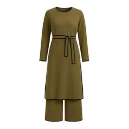 MODAMIHRAM Hosenanzug Damen Gr&ouml;&szlig;e 40 oliv / schwarz