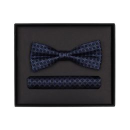 Fliege Venti "Venti Accessoires gemustert", Herren, blau (sattes mittelblau), 100% Seide, Fliegen