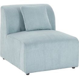 Sessel OTTO HOME "Alesund", blau (petrol), B:80cm H:84cm T:100cm, Cord (100% Polyester);Filzoptik (100% Polyester), Sessel, Sessel, als Einzelteil oder Modulteil f&uuml;r Sets