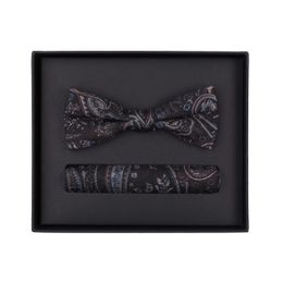 Fliege Venti "Venti Accessoires Print", Herren, grau (dunkelgrau), 100% Baumwolle, Fliegen