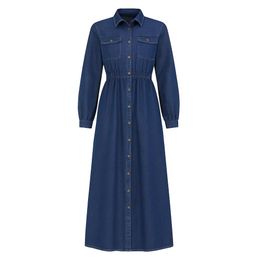 MODAMIHRAM Kleid Damen Gr&ouml;&szlig;e 48 dunkelblau Winterkleid