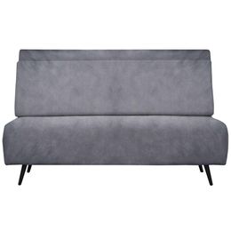 Schlafsofa Home Affaire "Linnea", grau (anthrazit), B:140cm H:87cm T:94cm, 100% Polyester, Sofas, Schlafsofa, Daybed mit aufklappbarer Liegefl&auml;che, in Webstoff, Veloursstoff, Cord