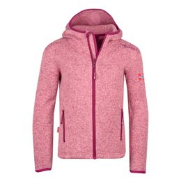 Strickfleece-Pullover Trollkids "GIRLS JONDALEN JACKET XT", Mädchen, Gr. 152, mauve, plum, Obermaterial: 100% Polyester, Pullover