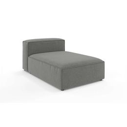 Chaiselongue OTTO HOME "XL HAILY extra tief Loungemöbel zum Relaxen, Maße B/T/H: 100/160/72 cm", grau (dunkelgrau), B:100cm H:72cm T:160cm, 100% Polyester, Sofas, als Modul oder separat verwendbar, für individuelle Zusammenstellung