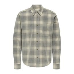 Only & Sons Only & Sons Hemd 'ONSWilliam' Herren Gr&ouml;&szlig;e M creme / nachtblau