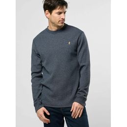 Strickpullover MCS "MCS sweater Drake Long Sleeve", Herren, Gr. L, schwarz sapphire, Obermaterial: 80% Baumwolle, 20% Polyester, Pullover