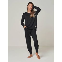 YOU LOOK PERFECT Hausanzug 'LOUNGEWEAR SET - Pullover Bella & Pants Bella' Damen Gr&ouml;&szlig;e M schwarz