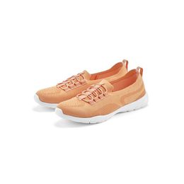 Lascana Sneaker 'Slipper, Halbschuh, Slip-On-Sneaker,' hellorange Gr. 35 f&uuml;r Damen