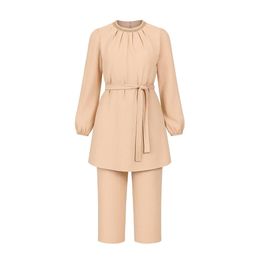 Modamihram Pantsuit female Beige size 48
