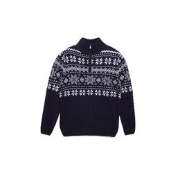 Big Star Pullover 'KEVINO' Herren Gr&ouml;&szlig;e L marine / naturwei&szlig;