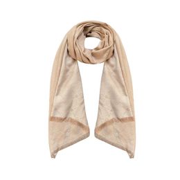 Seiden Grohn Schal Damen Größe One Size hellbeige / dunkelbeige
