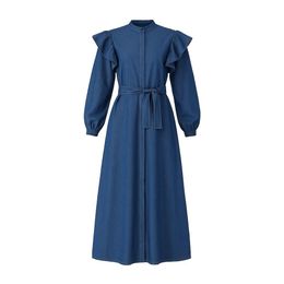 MODAMIHRAM Kleid Damen Gr&ouml;&szlig;e 48 blue denim Winterkleid