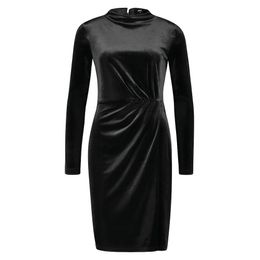 Zero Samtkleid mit hohem Kragen Damen Größe 36 schwarz Winterkleid