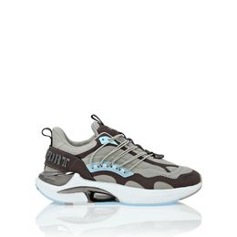 Plein Sport Sneaker 'Air Pressure //Gen.x.4' Herren Gr&ouml;&szlig;e 48 kitt / hellblau / dunkelbraun