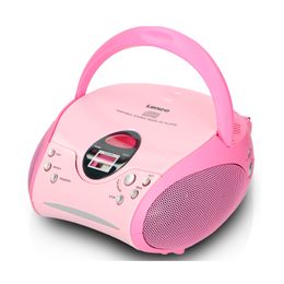 Lenco &raquo;Scd-24 Boombox&laquo; CD-Player mit Radio und Kopfh&ouml;reranschluss - pink