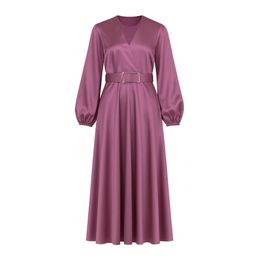 MODAMIHRAM Kleid Damen Gr&ouml;&szlig;e 44 dunkelpink Winterkleid