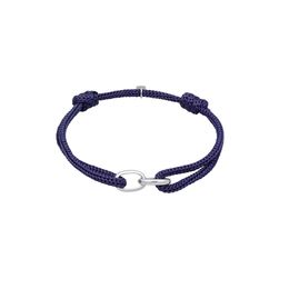 Kuzzoi Armband Herren Gr&ouml;&szlig;e 19 dunkelblau / silber