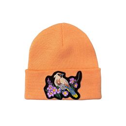 Radada Beanie 'Waxwing Bird' female Orange size 25
