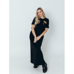 RADADA Kleid 'CROWN AND RED LIPS' Damen Gr&ouml;&szlig;e 40 schwarz Winterkleid