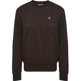 Hummel Sweatshirt 'Pulse' Damen Gr&ouml;&szlig;e S dunkelbraun / wei&szlig;