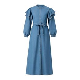 MODAMIHRAM Kleid Damen Gr&ouml;&szlig;e 38 blue denim Winterkleid