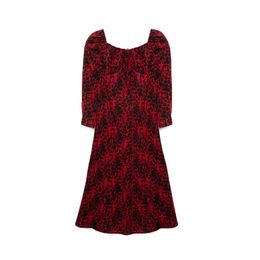 Big Star Kleid 'KIARA' Damen Gr&ouml;&szlig;e 42 rot / schwarz Winterkleid