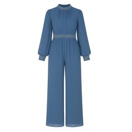 MODAMIHRAM Jumpsuit Damen Gr&ouml;&szlig;e XXL blue denim / silber