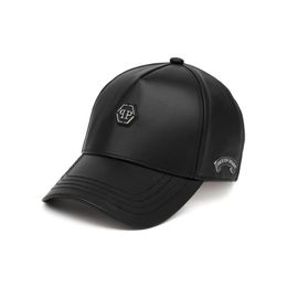 Philipp Plein Cap 'Hexagon' Herren Gr&ouml;&szlig;e 55/60 schwarz