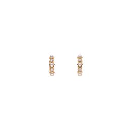 NAEMI Ohrringe Damen Gr&ouml;&szlig;e One Size rosegold / transparent / perlwei&szlig;