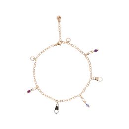 Gaya Fu&szlig;kette Damen Gr&ouml;&szlig;e One Size hellblau / rosegold / lila