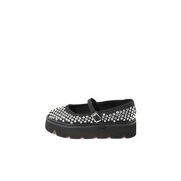 Buffalo Riemchenballerina 'Darya' Damen Gr&ouml;&szlig;e 42 schwarz / transparent Sommerschuhe