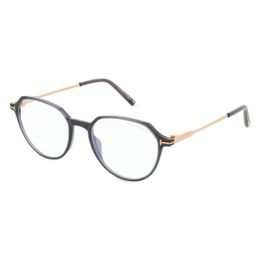Tom Ford FT5875-B Brille Unisex | Fassung: Vollrand, Rund, Grau