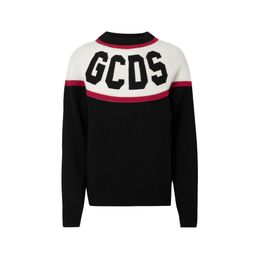 Gcds Pullover Herren Gr&ouml;&szlig;e M rot / schwarz / wollwei&szlig;