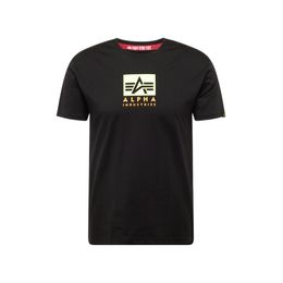 Alpha Industries T-Shirt Herren Gr&ouml;&szlig;e L limette / orange / schwarz