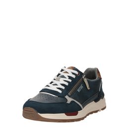 Mustang Sneaker Herren Gr&ouml;&szlig;e 45 navy / rauchblau / cognac