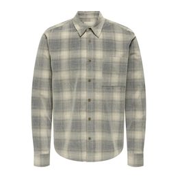 Only & Sons Only & Sons Hemd 'ONSWilliam' Herren Gr&ouml;&szlig;e XL creme / nachtblau
