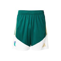 adidas Performance Sportshorts 'Figc' Damen Gr&ouml;&szlig;e S gelb / smaragd / wei&szlig;