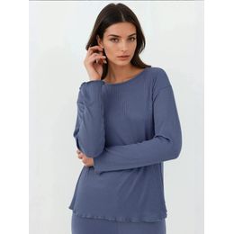 Hiccup Pyjama Damen Gr&ouml;&szlig;e M royalblau Winterkleid