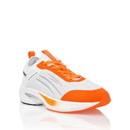 Plein Sport Sneaker 'Sprint - 78' Herren Gr&ouml;&szlig;e 43 dunkelorange / schwarz / silber / wei&szlig; Sommerschuhe