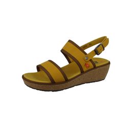 art Sandalen Capri Damen Gr&ouml;&szlig;e 37 braun / gelb / rot