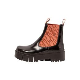 art Chelsea Boots 'Leeds 1766' Damen Gr&ouml;&szlig;e 41 orange / schwarz Winterschuhe