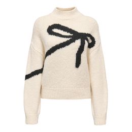 Jacqueline de Yong JDY Pullover 'JDYKILIAN' Damen Gr&ouml;&szlig;e M beige / schwarz