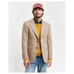 Gant f&uuml;r Herren. 7706297 Slim Fit Anzug Blazer mit Fischgr&auml;tenmuster beige (50), L&auml;ssig, Wolle